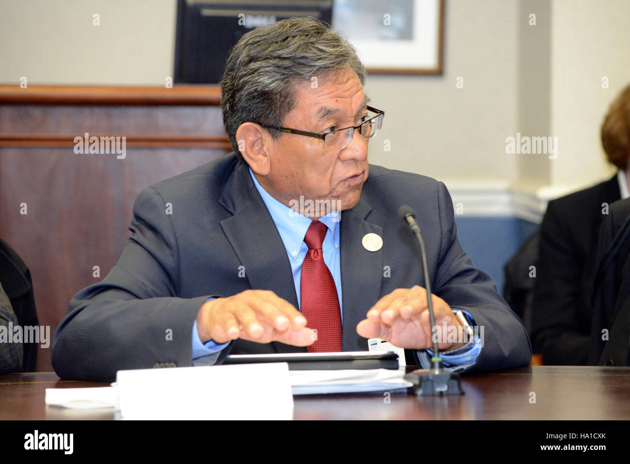 President Russell Begaye of the Navajo Nation and tribal leaders met ...