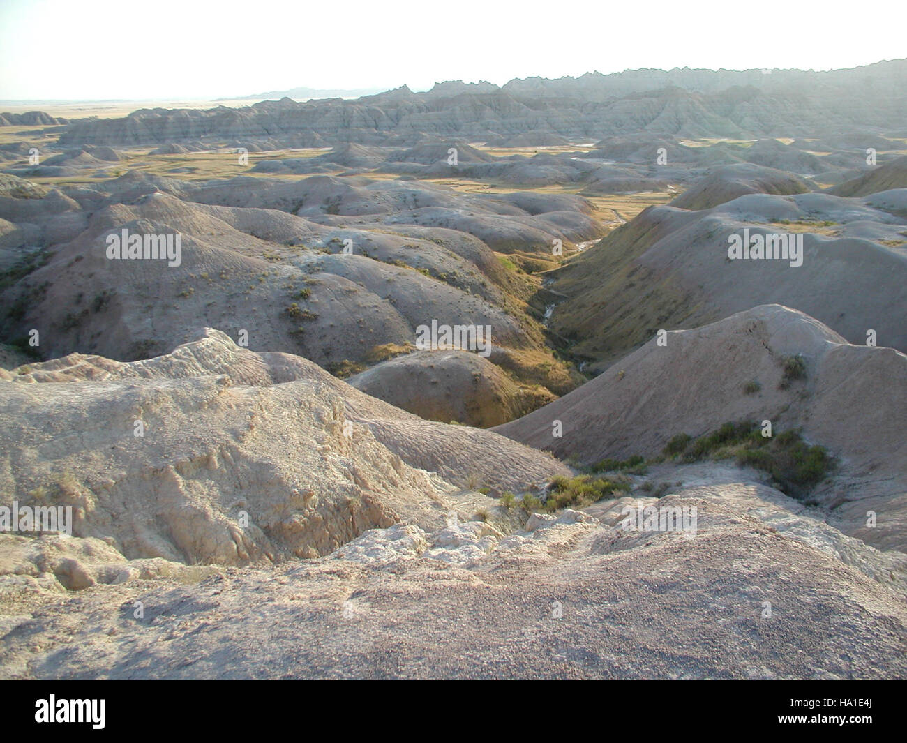 The Yellow Mounds in Badlands National Park are a striking geological ...