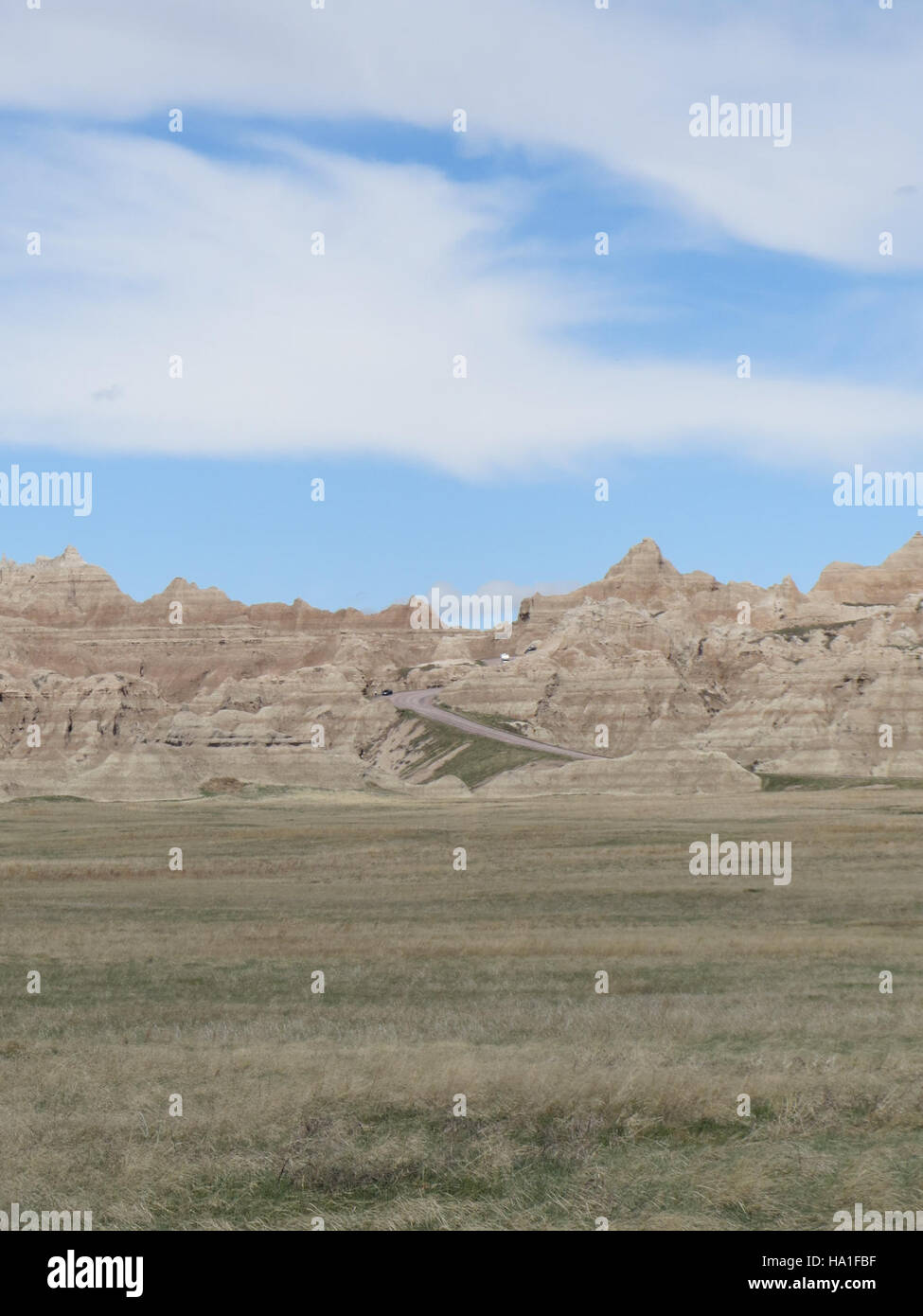 Badlands National Park in South Dakota features dramatic landscapes ...