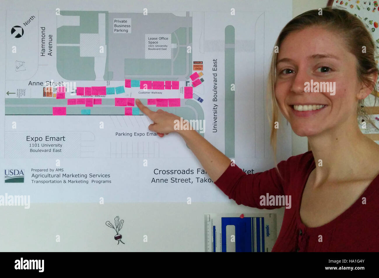 Image of Michelle Dudley, possibly a USDA official, involved in nature ...