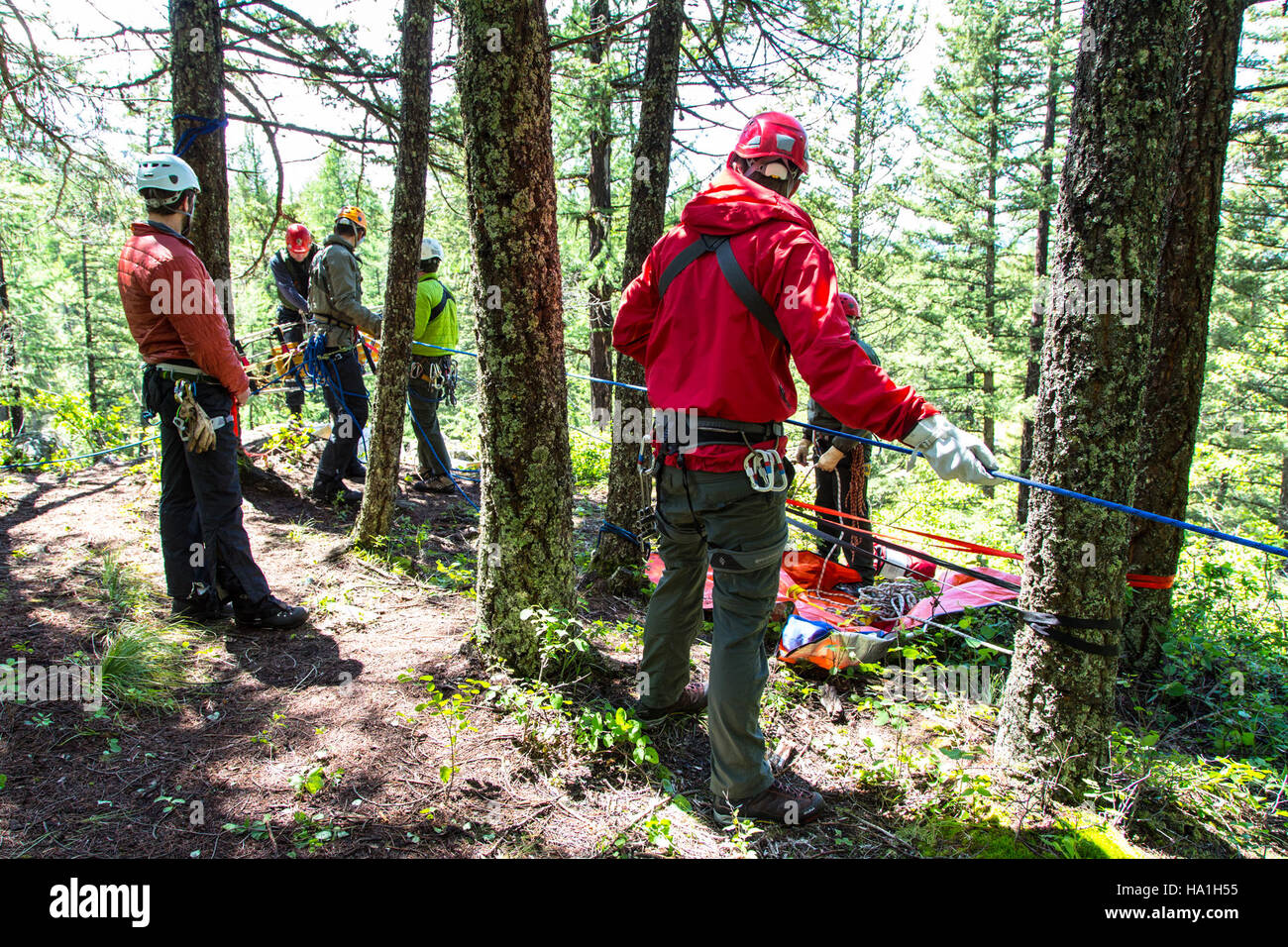 The high-angle rescue training at Glacier National Park prepares rescue ...