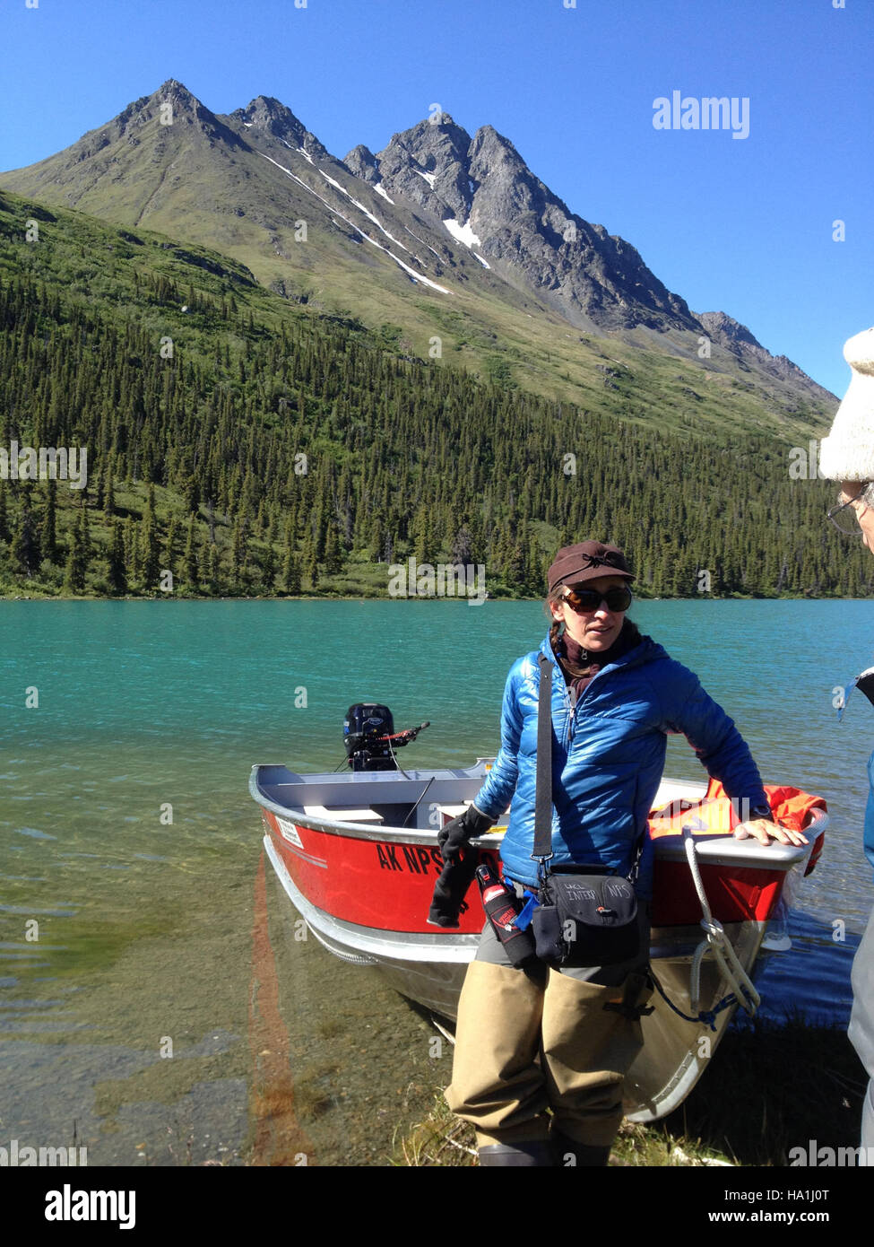 Ranger Becky General, with the Alaska National Park Service, engages ...