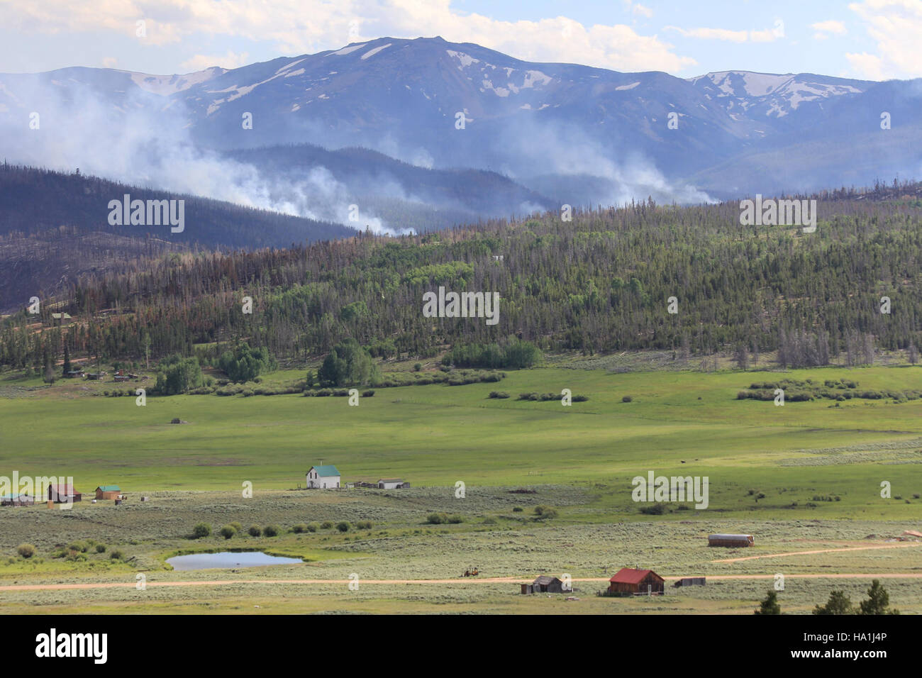 The Colorado Fire, a wildfire managed by the U.S. Forest Service ...