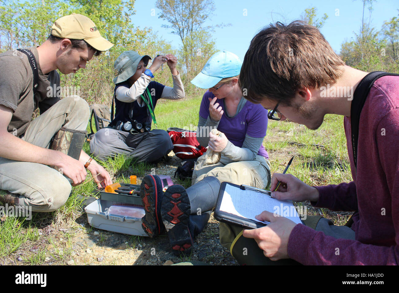 A group of students from Indiana University of Pennsylvania ...