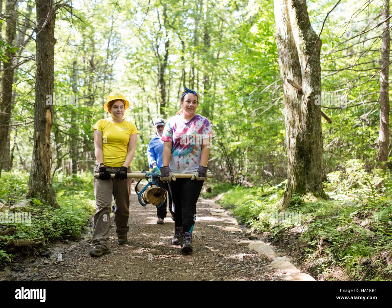 This image shows a group from the Student Conservation Association and ...