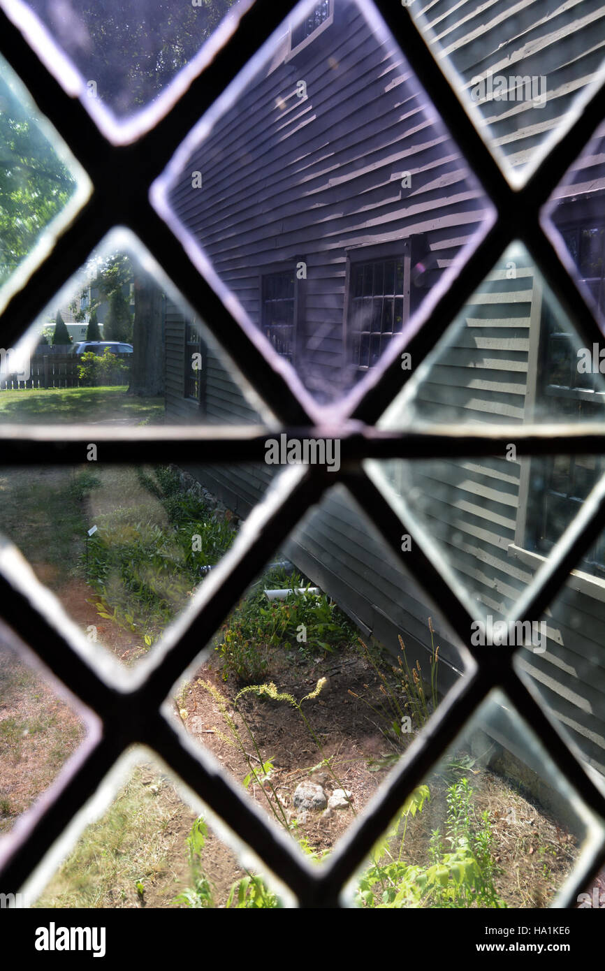 This 17th-century window, part of a historic building in Salem ...