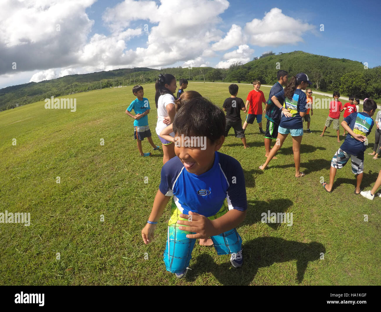 The image depicts a historical scene related to the War in the Pacific ...