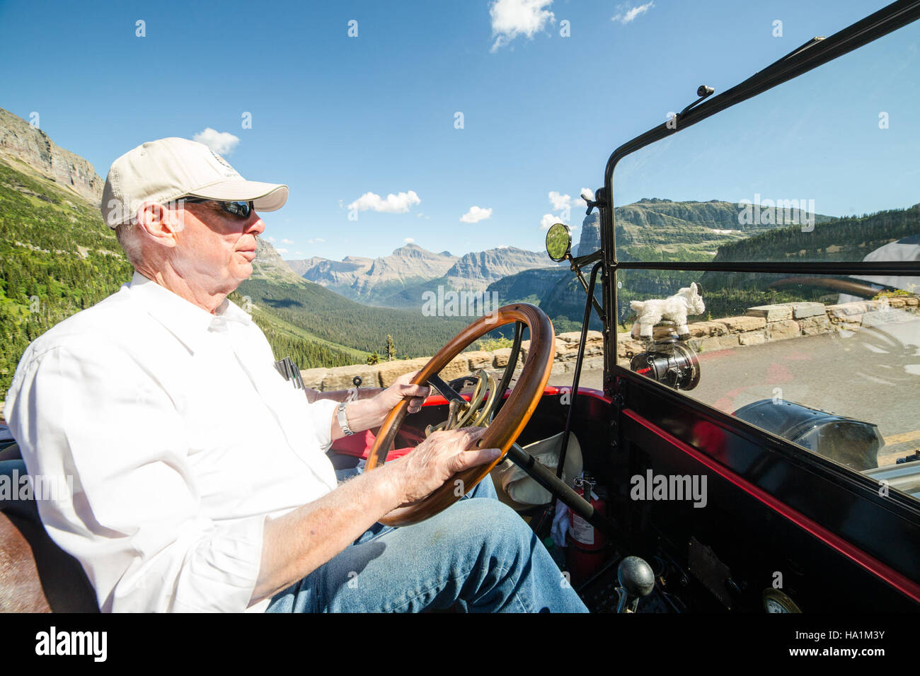 This image captures a moment from the FDR Commemorative Trip in Glacier ...