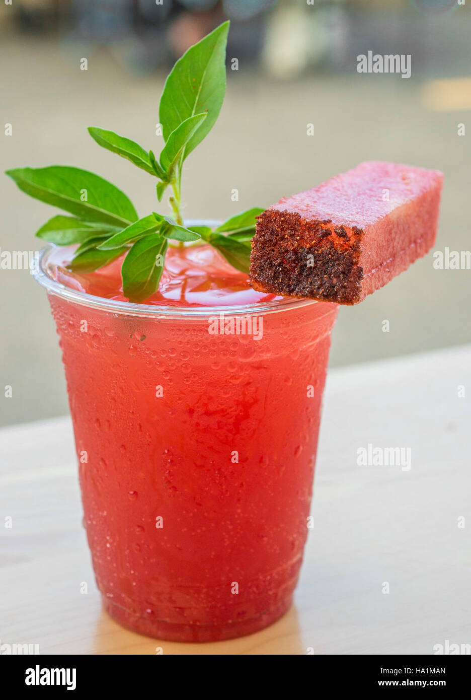 This image captures a demonstration of the Spicy Cherry Mock-a-jito at ...