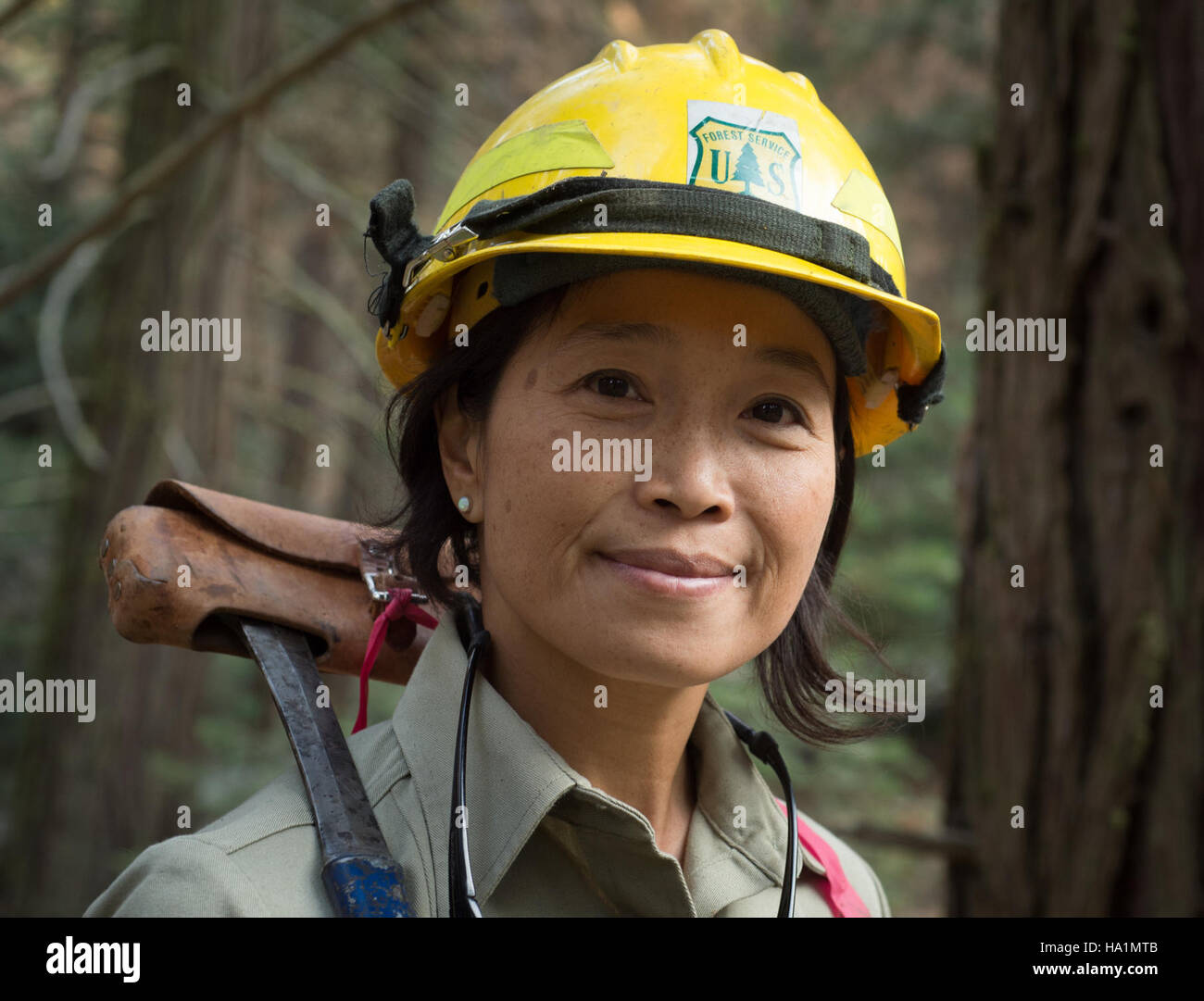 This image documents a forest fire in California's Kern County ...
