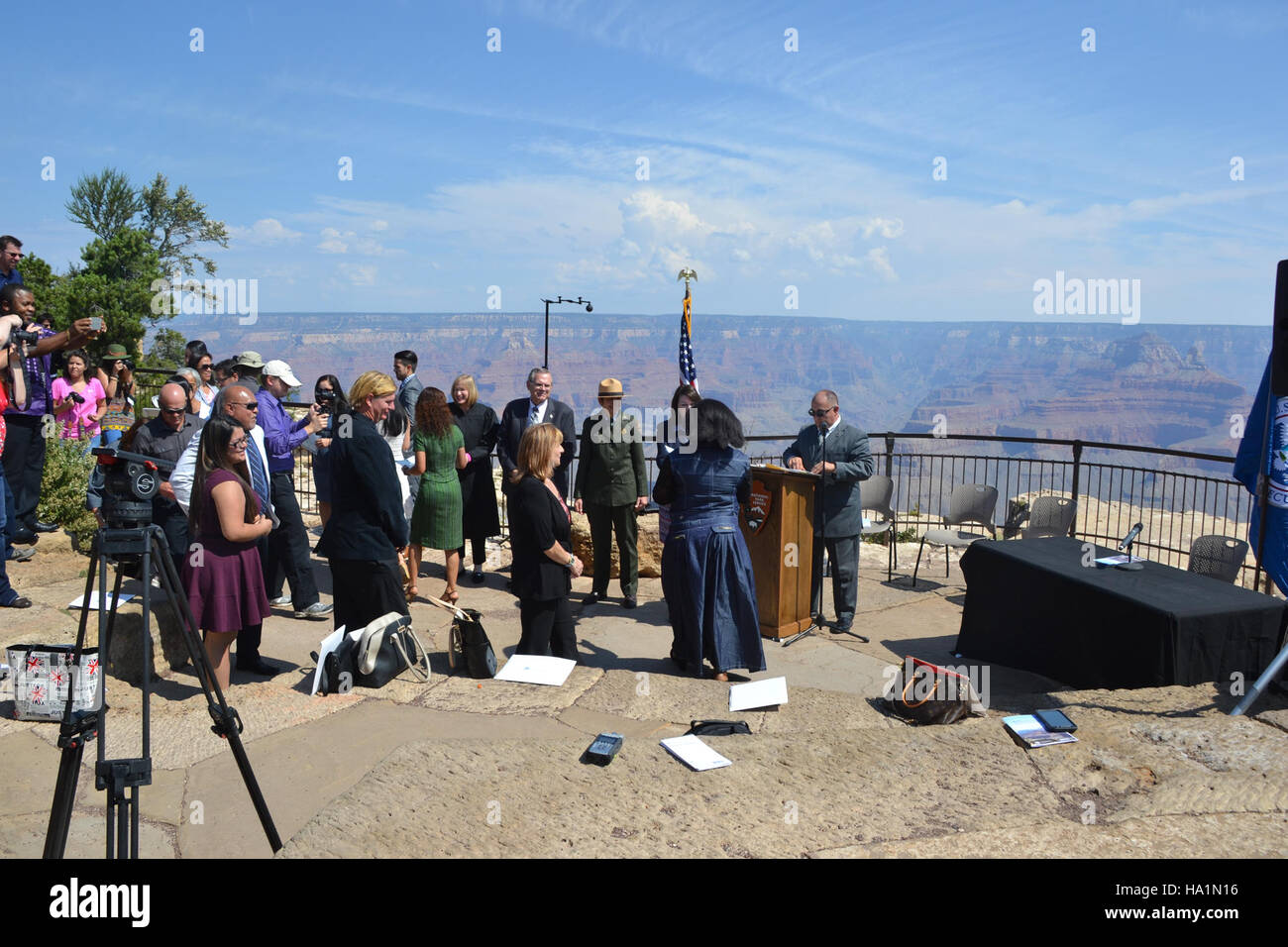 A naturalization ceremony held at the Grand Canyon National Park in ...