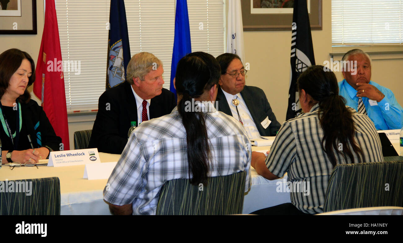 This image shows Native American tribal leaders participating in an ...