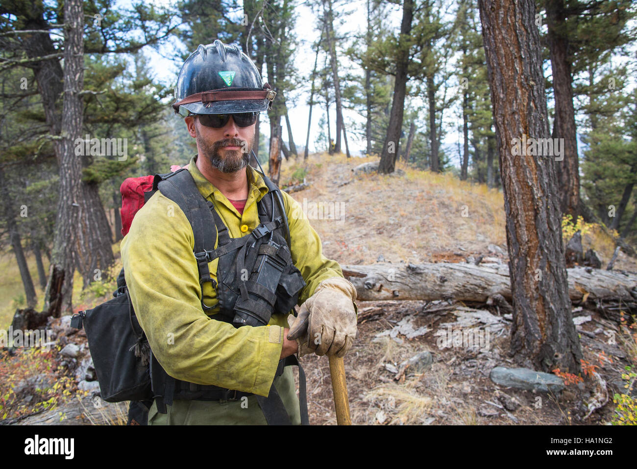 Chad Colwell from the Billings Initial Attack Crew is pictured ...