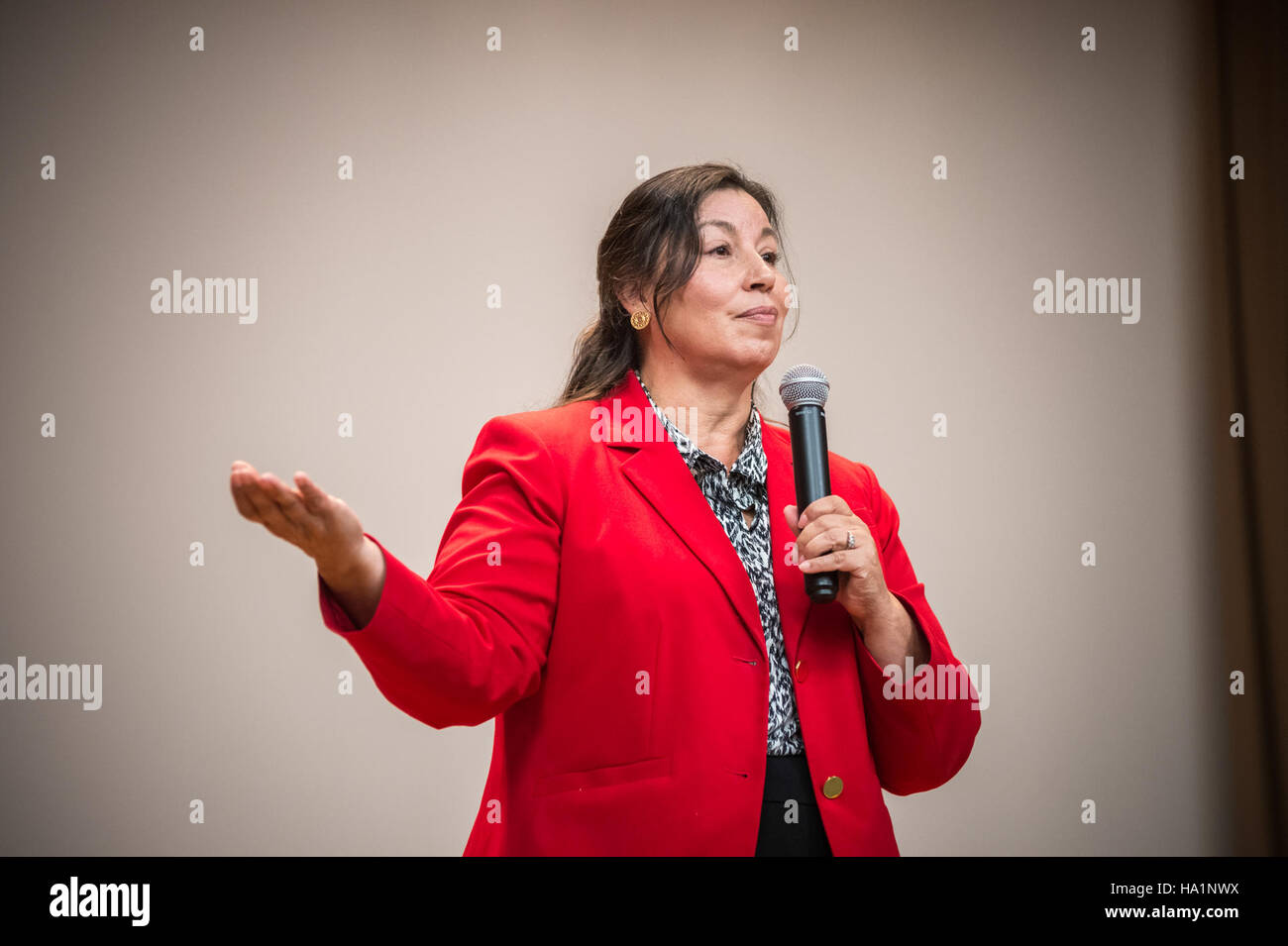 The image highlights Anna Escobedo Cabral, the 42nd Treasurer of the ...