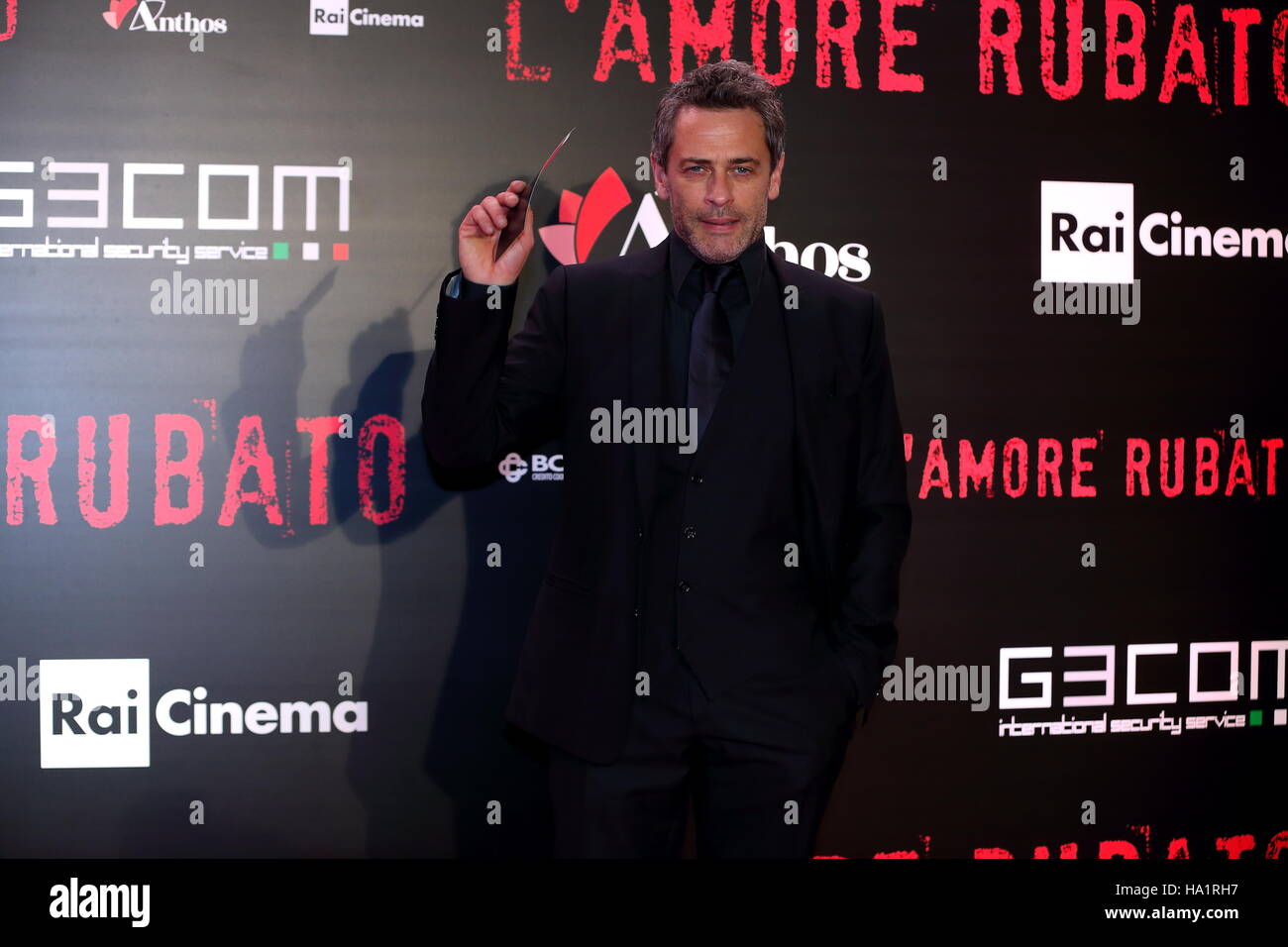 Roma, Italy. 25th Nov, 2016. Italian actor Massimo Poggio during ...