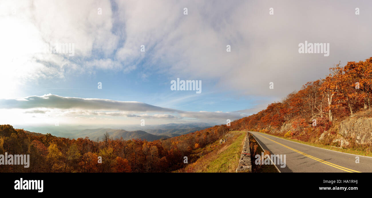 Late fall at Shenandoah National Park showcases the changing foliage ...