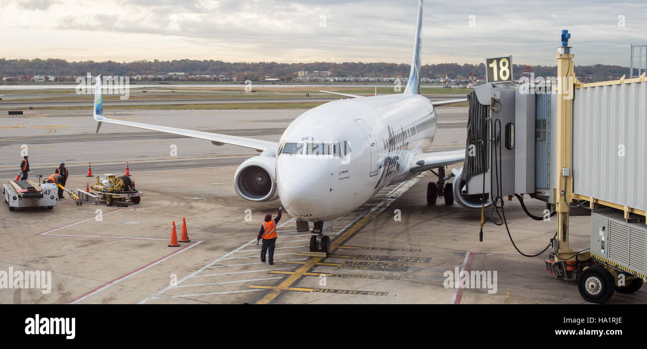 This image features a Native American-themed Alaska Airlines Boeing 737 ...