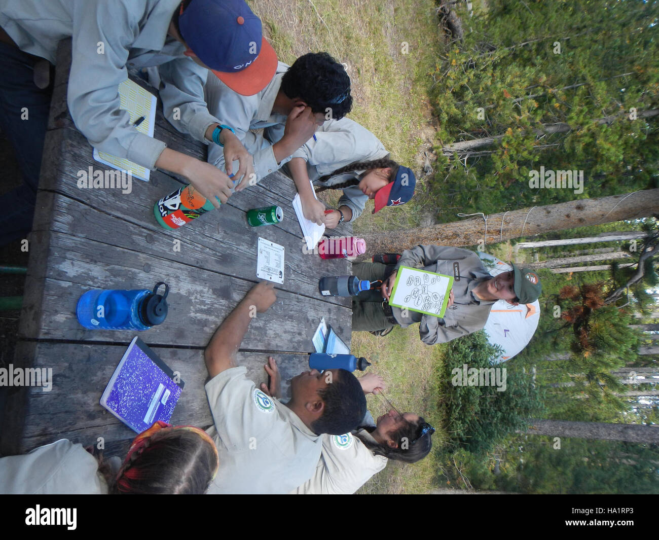 The Youth Conservation Corps (YCC) session at Yellowstone National Park provides young people ...