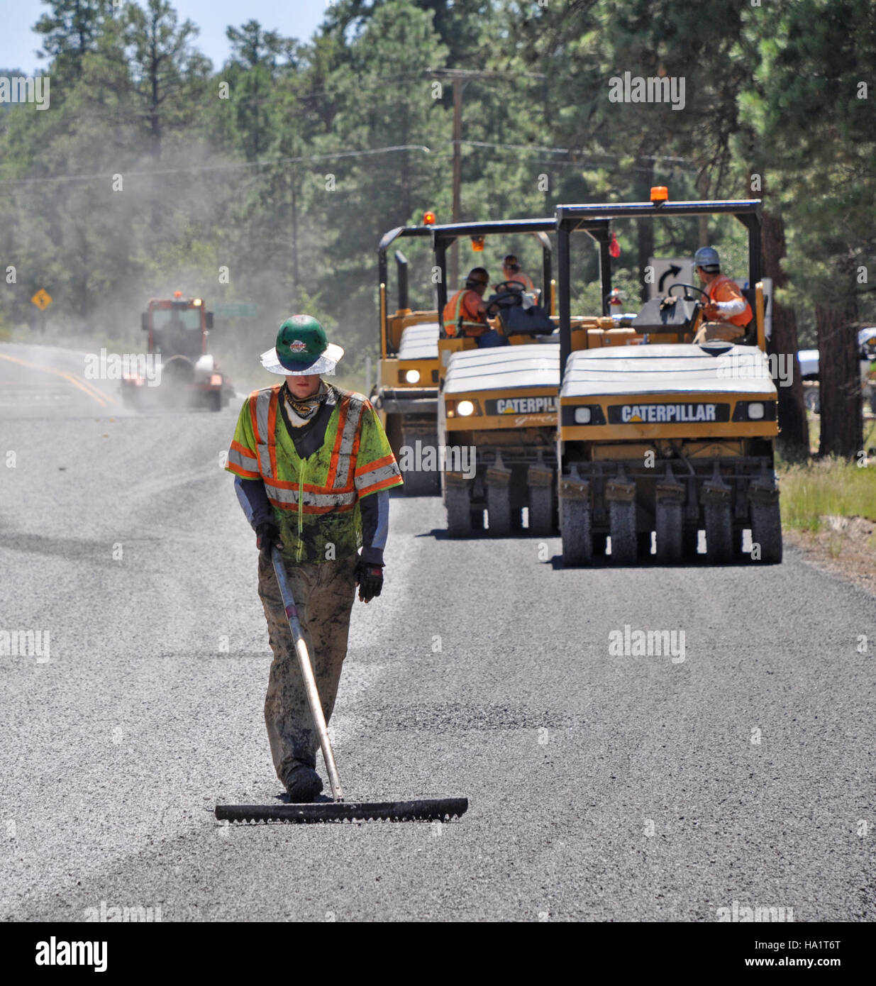 Roadwork at the Grand Canyon South Entrance represents ongoing ...