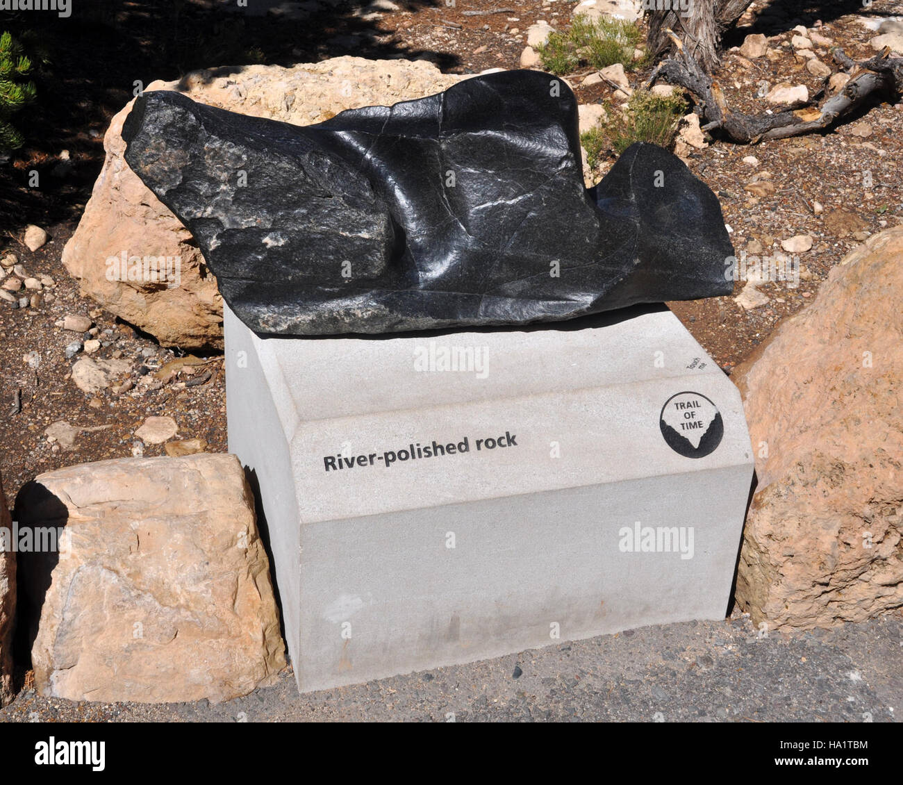 The Grand Canyon's Trail of Time showcases river-polished rock ...