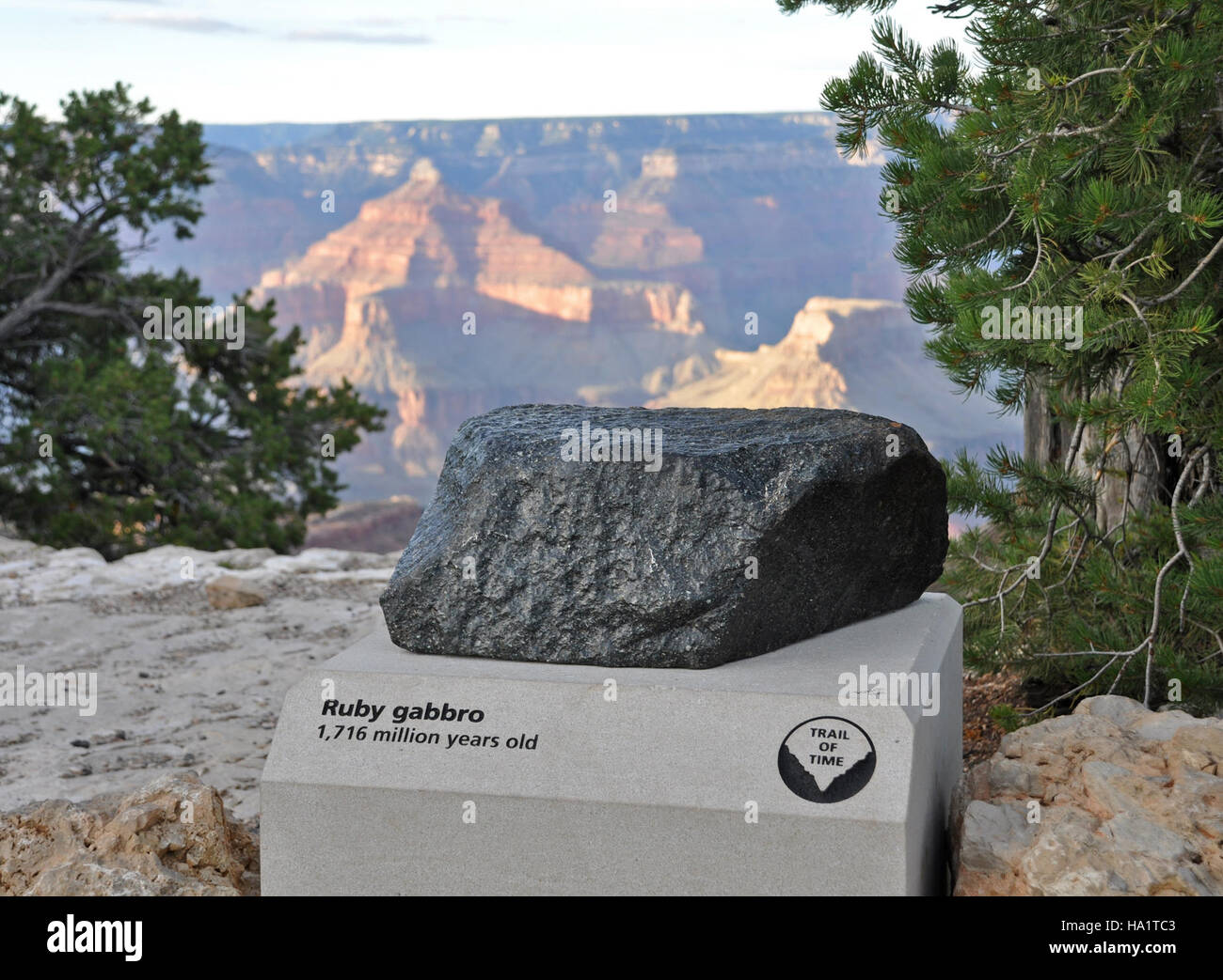 The Grand Canyon's Trail of Time displays layers of rock, including ...