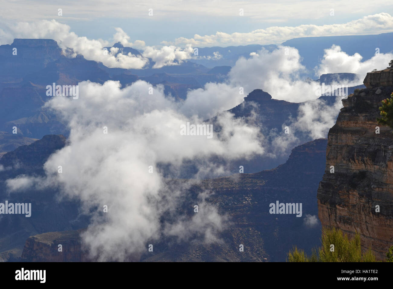This photograph captures the inversion phenomenon at Hopi Point on the ...