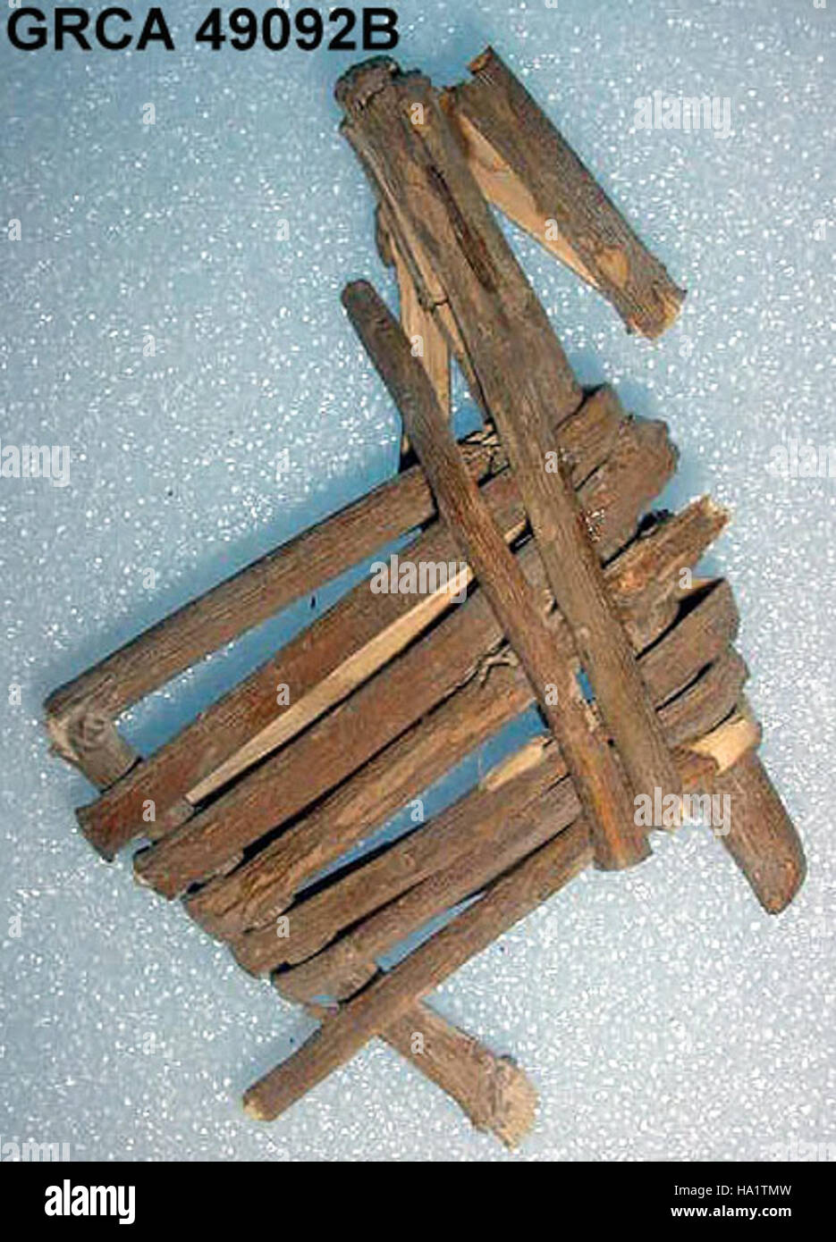 This image features the Split-Twig Figurine, an archaeological artifact ...