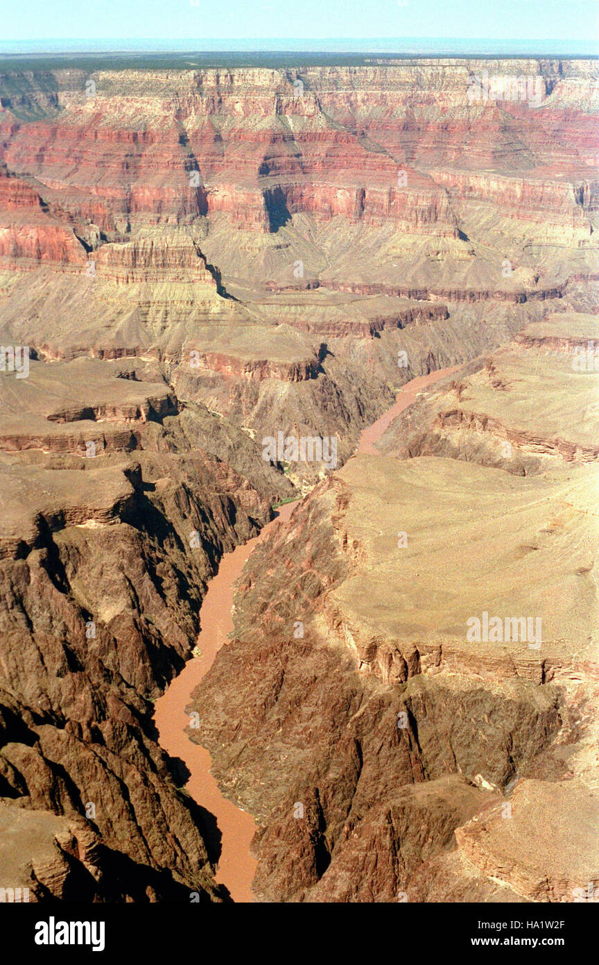 The Colorado River runs through Grand Canyon National Park, shaping its ...
