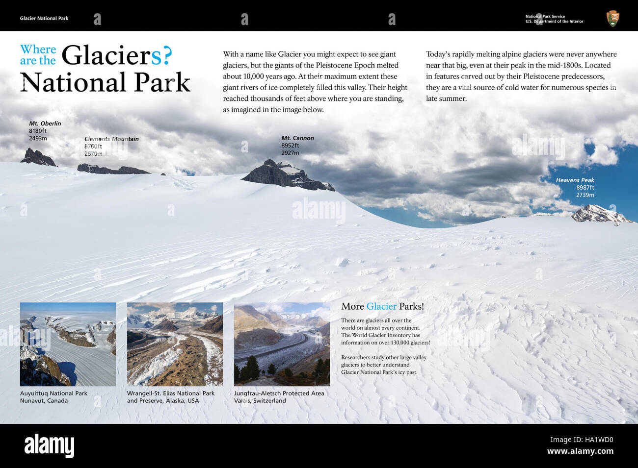 The glaciers of Glacier National Park represent important climate ...