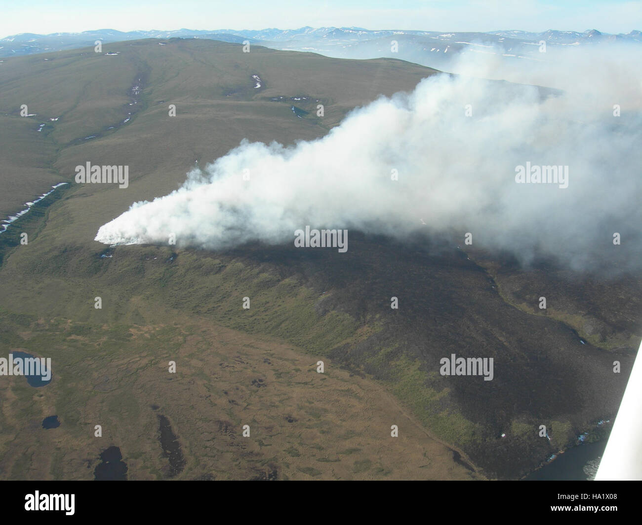 A snapshot of the aftermath of a fire in Noatak National Park ...