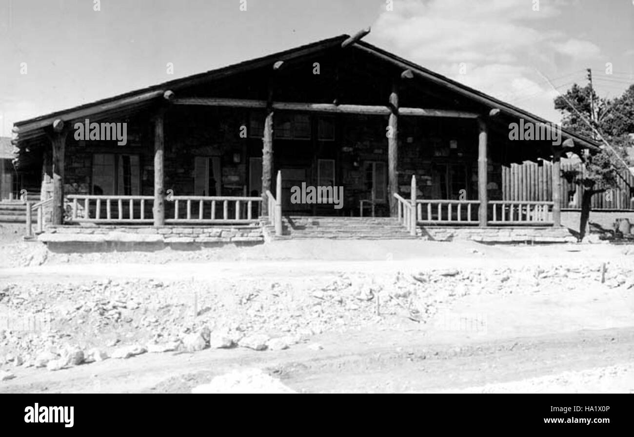 The historic Bright Angel Lodge, located at the Grand Canyon, offers a ...