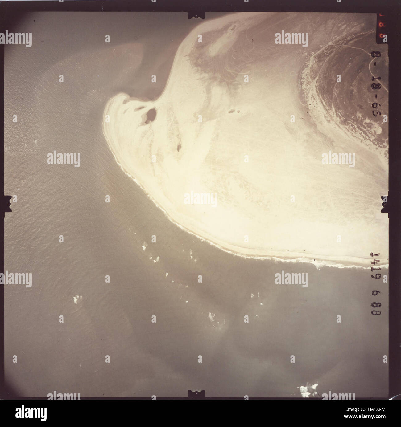 The historical image of Cape Point at Cape Hatteras National Seashore ...