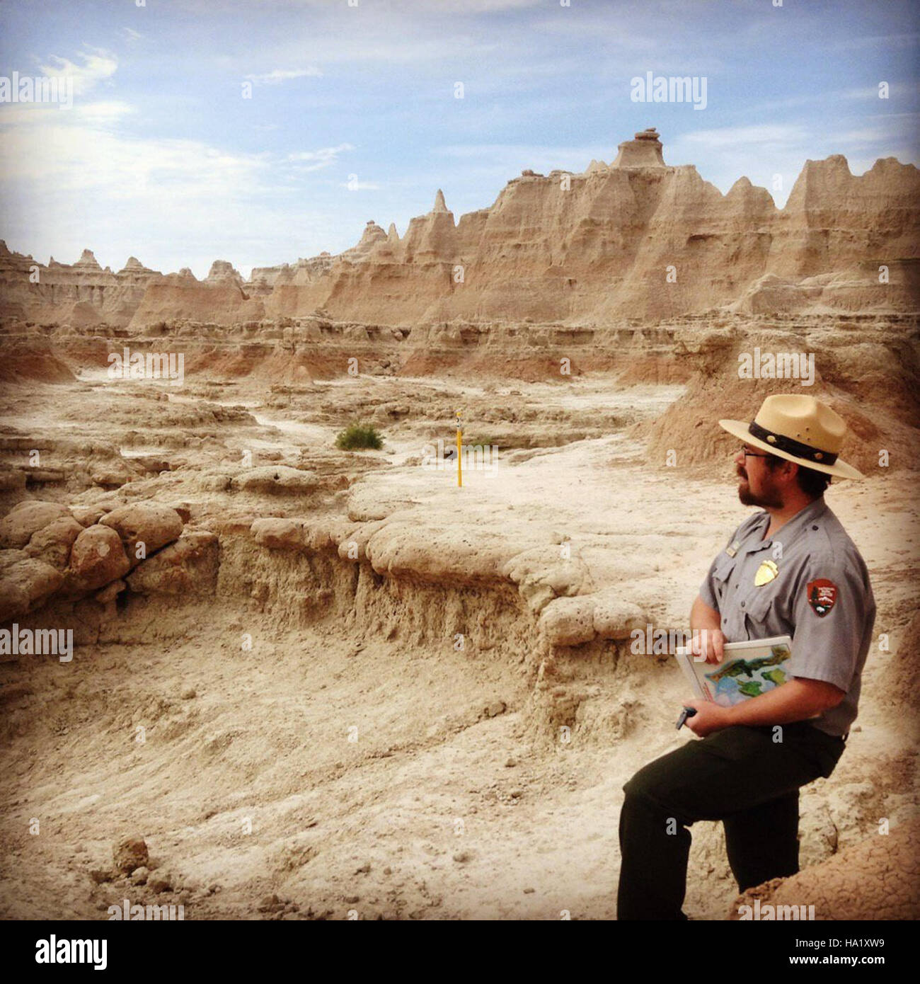 badlandsnationalpark 27325694665 Ranger Ed Stock Photo - Alamy