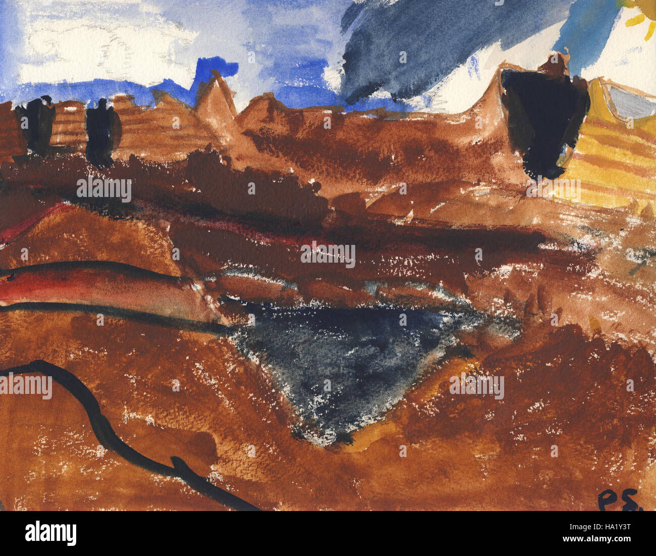 A scenic view of Badlands National Park, known for its dramatic ...