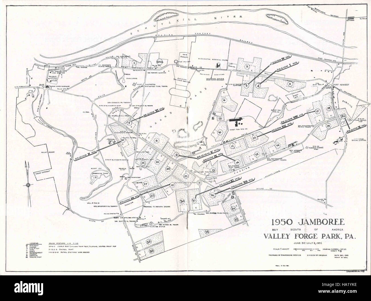 Valley Forge National Historical Park offers a Jamboree event map that ...