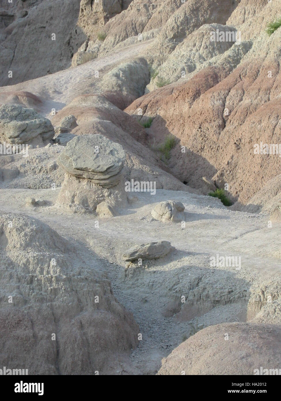 The Toadstool Geologic Park in Badlands National Park features unique ...