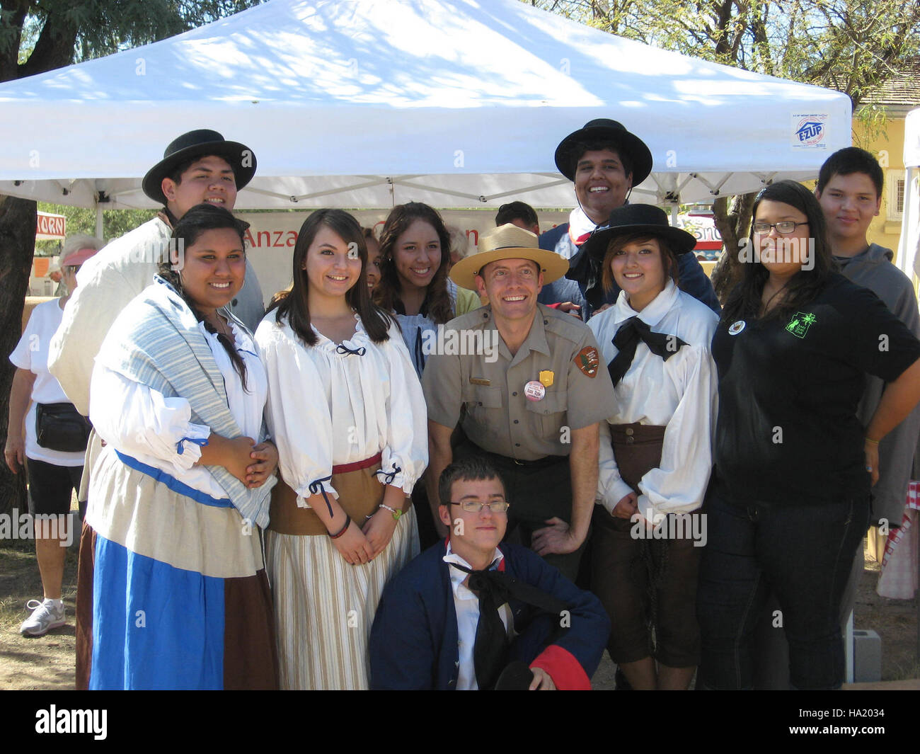This image features Ranger Hale Sargent with the Anza Ambassadors on ...