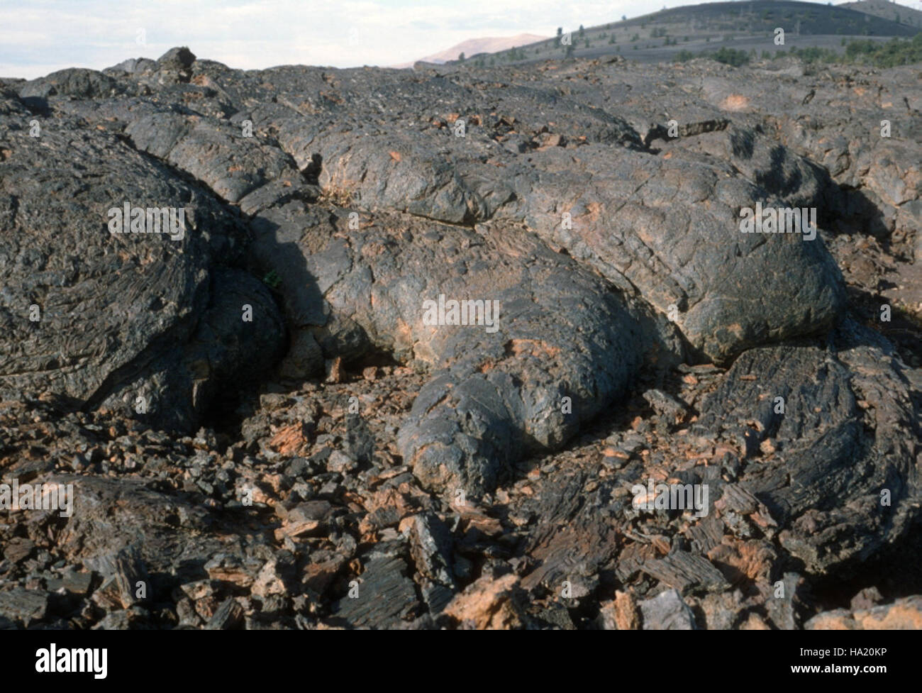 The Pahoehoe Toes at Craters of the Moon National Park in Idaho are ...