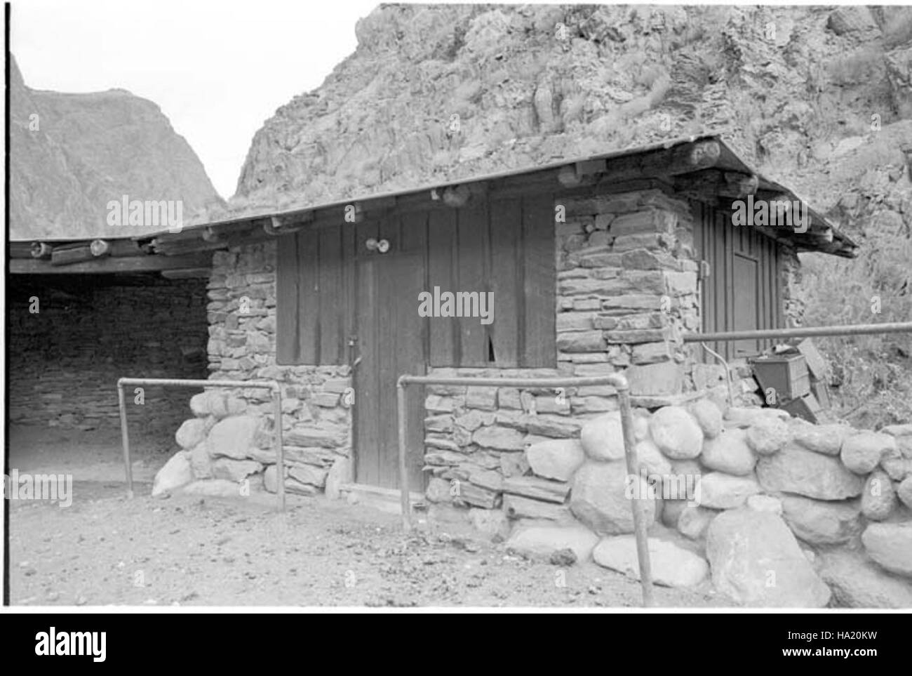 A historic view of the Grand Canyon National Park’s Mule Corral from ...