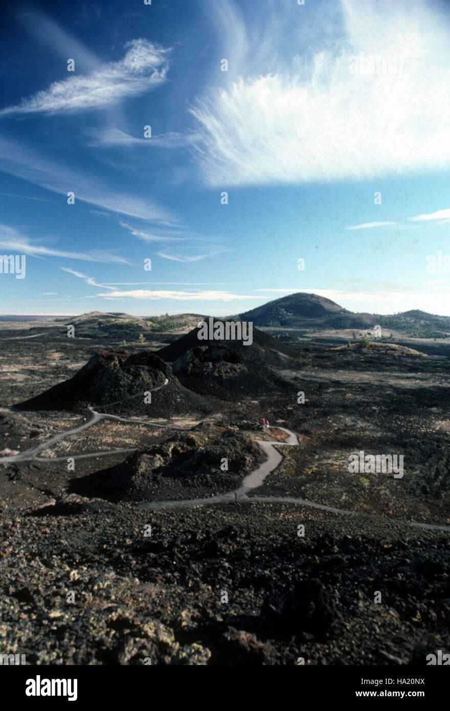 Spatter Cones at Craters of the Moon National Monument are volcanic ...