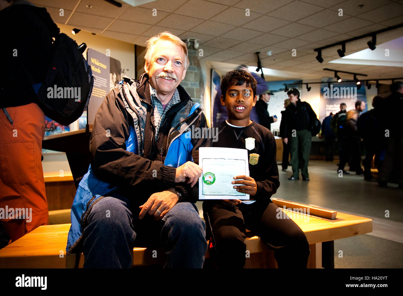 NPS Director Jon Jarvis meets with a Junior Ranger at Denali National ...