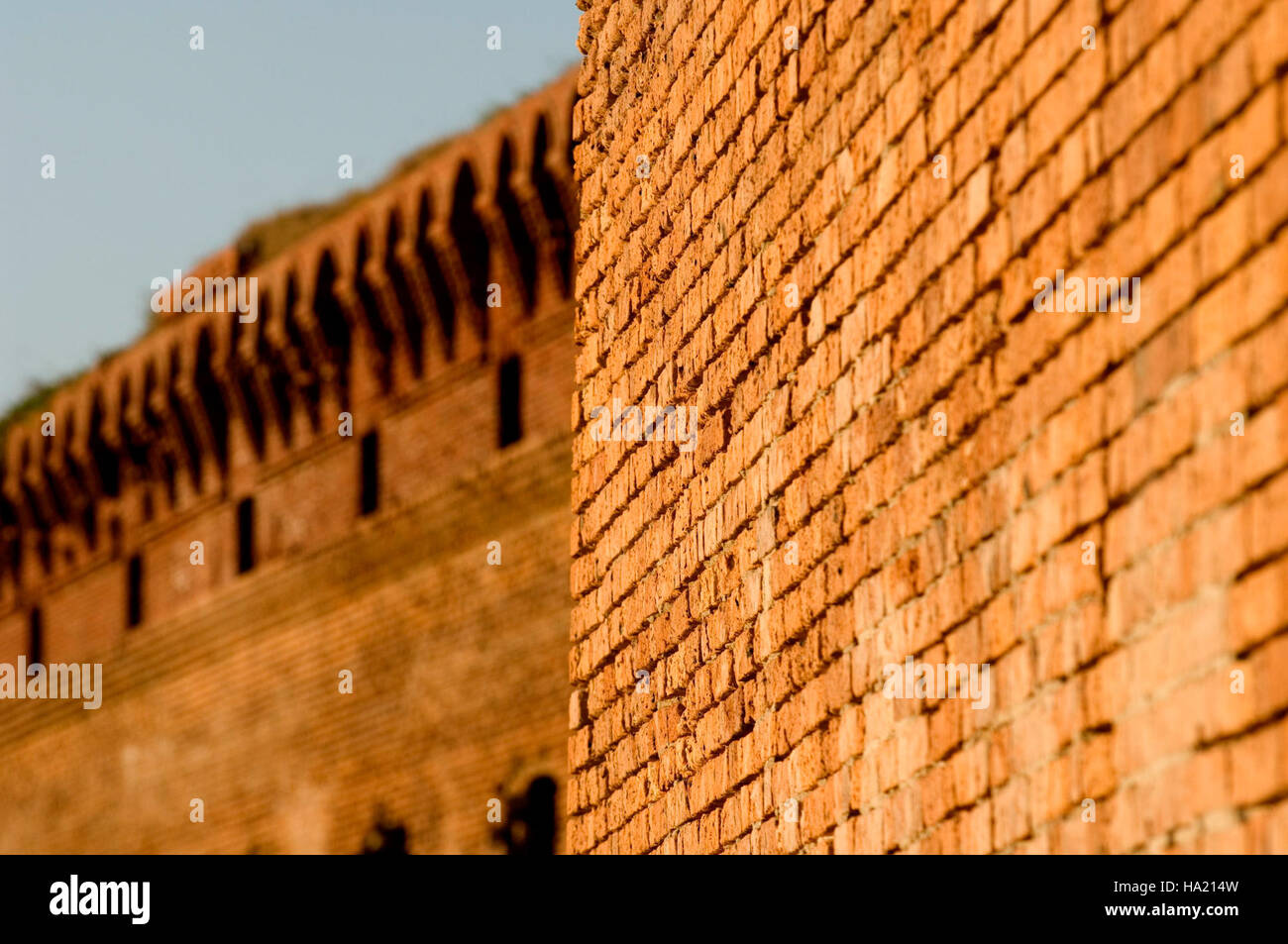 The walls of Fort Jefferson in Dry Tortugas National Park are a ...