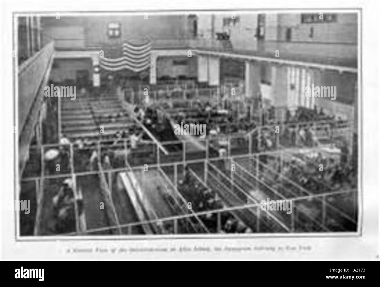 The Registry Room at Ellis Island National Park is a key historical ...