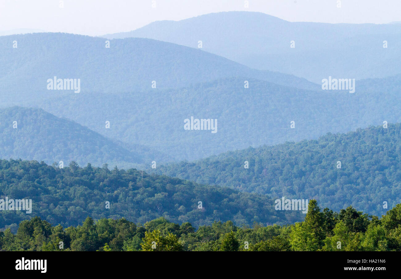 The Turks Gap Overlook offers panoramic views of layered mountain ...
