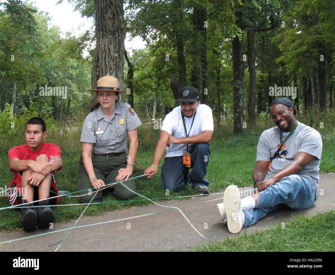 A park visitor engagement activity focuses on encouraging individuals ...