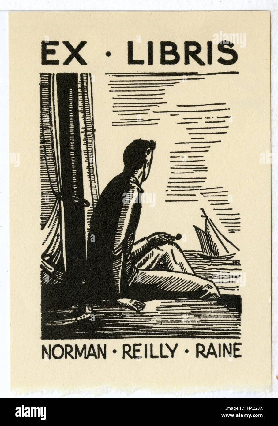 A bookplate from Norman Reilly Raine, housed in the collections of San ...