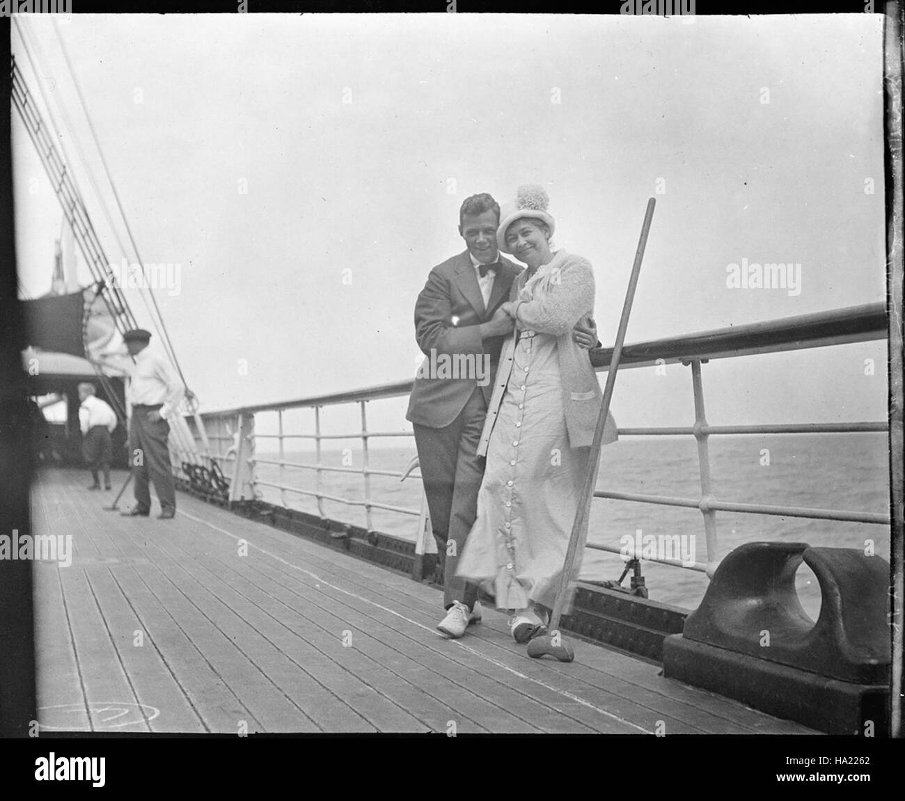 The merchant vessel Manoa, built in 1913, was photographed with ...