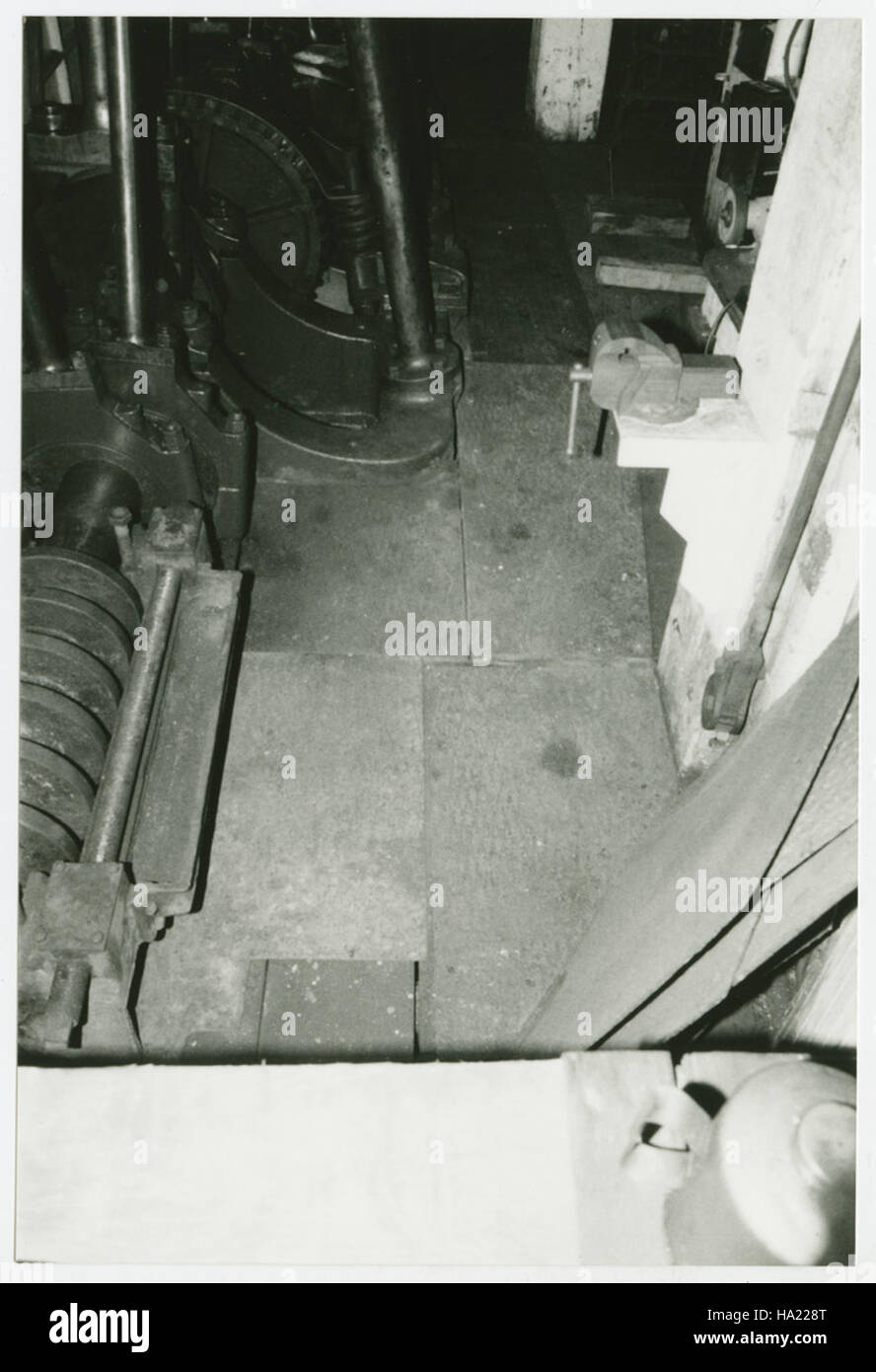 This image features the engine room floor of the Wapama, a steam ...