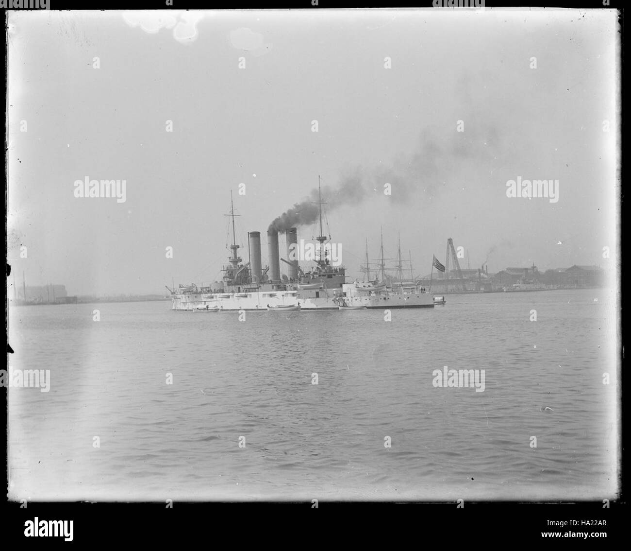 sfmaritimenps collections 21667281708 U.S. Navy three-stack vessel at ...