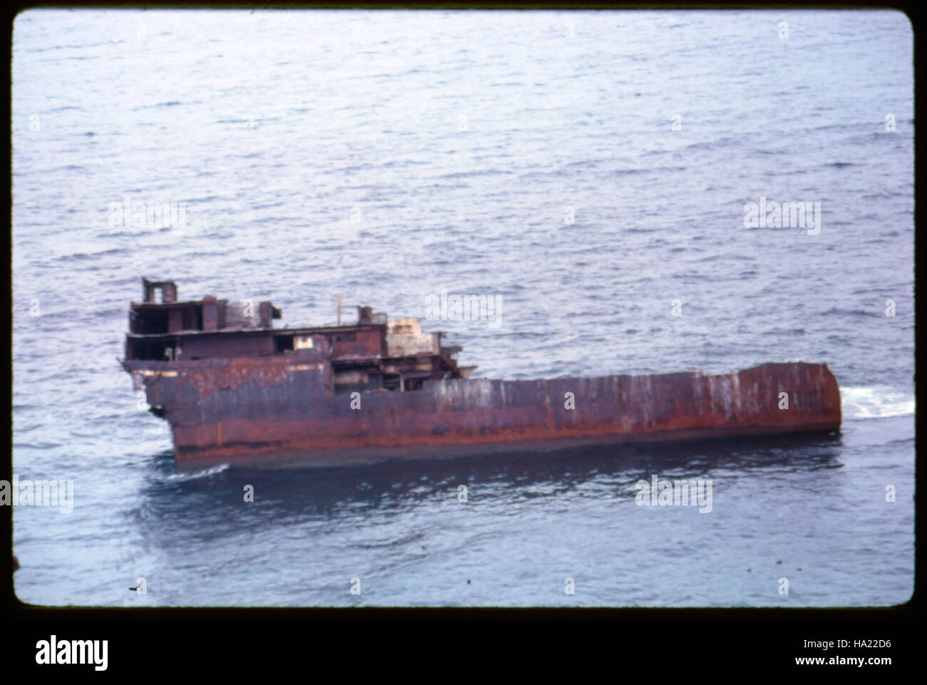 The remains of the cargo vessel Dominator, a Liberty ship built in 1940 ...